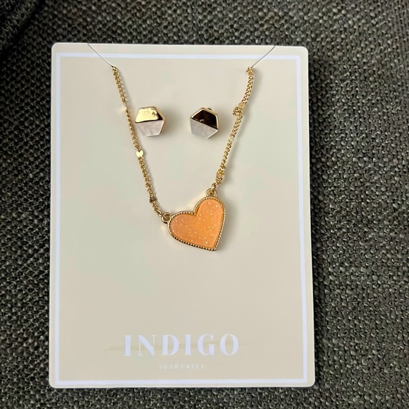 Indigo Authority | Jewelry | Indigo Authority Elliana Pave Heart ...